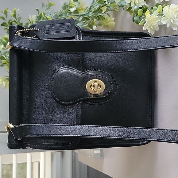 Coach | Bags | Vintage Coach Black Murphy Crossbody Leather Bag 993 ...